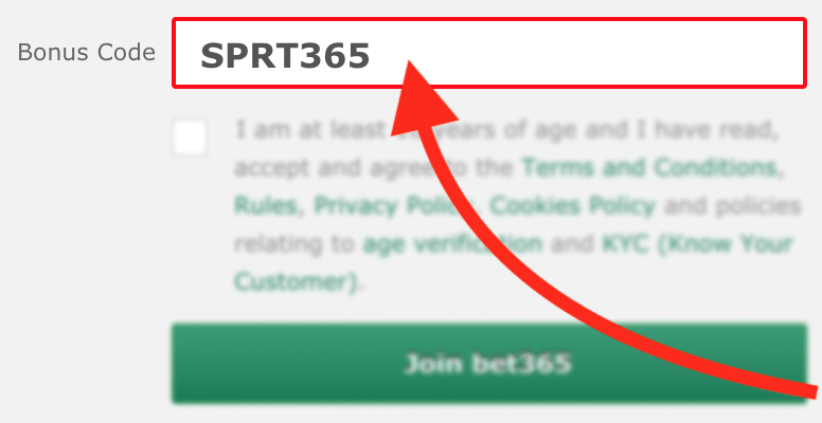 Bet365 Bonus Code: SPRT365 is the sign up code for Aug 2021